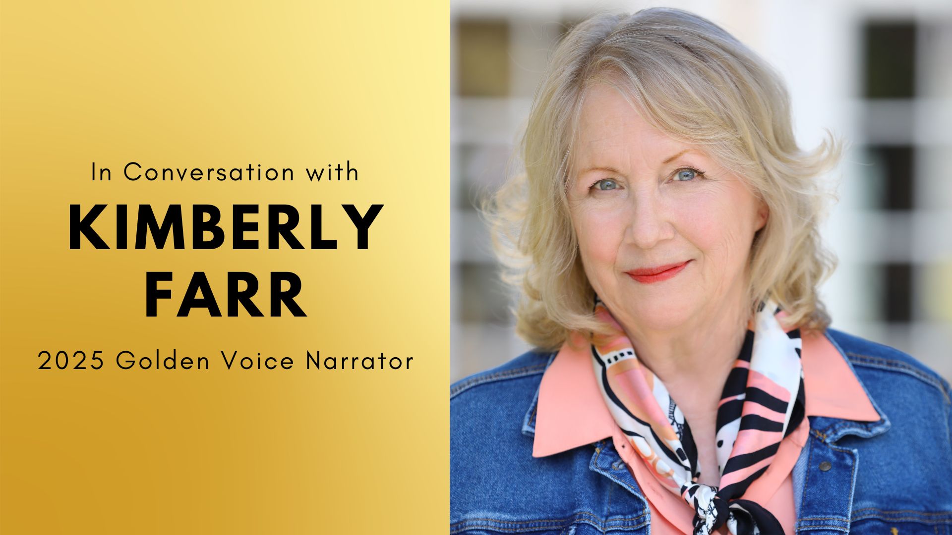 AudioFile Magazine - Interview with Kimberly Farr, 2025 Golden Voice